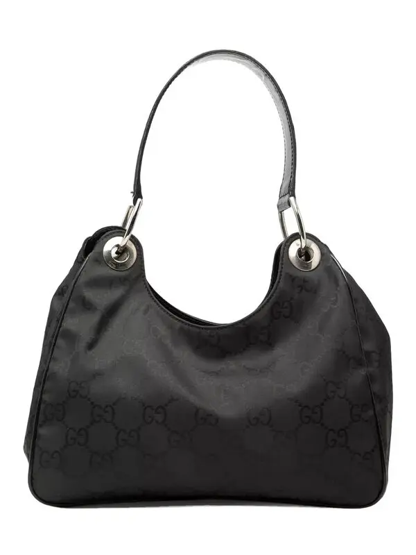 Gucci Gg Nylon Shoulder Bag - Black