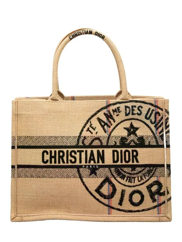 Dior Medium Book Tote Bag - Neutrals