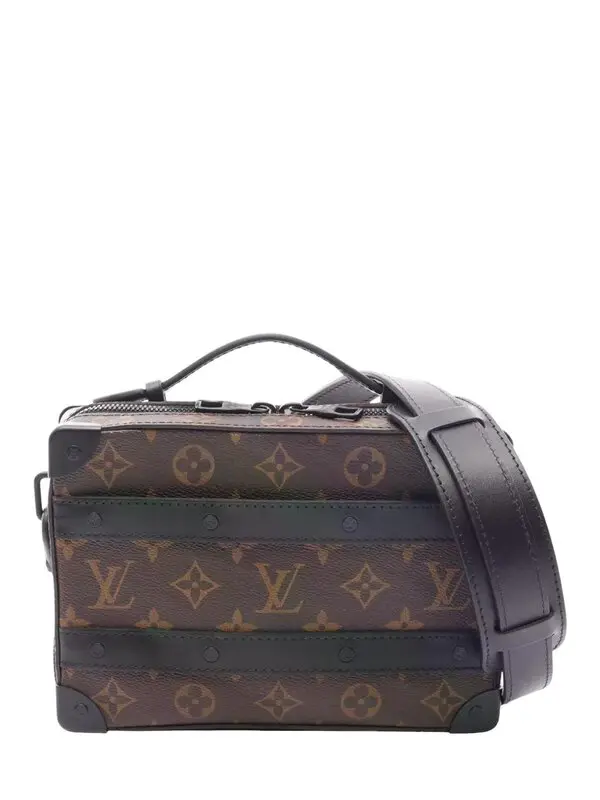 LOUIS VUITTON Monogram Macassar Handle Soft Trunk Satchel - Brown