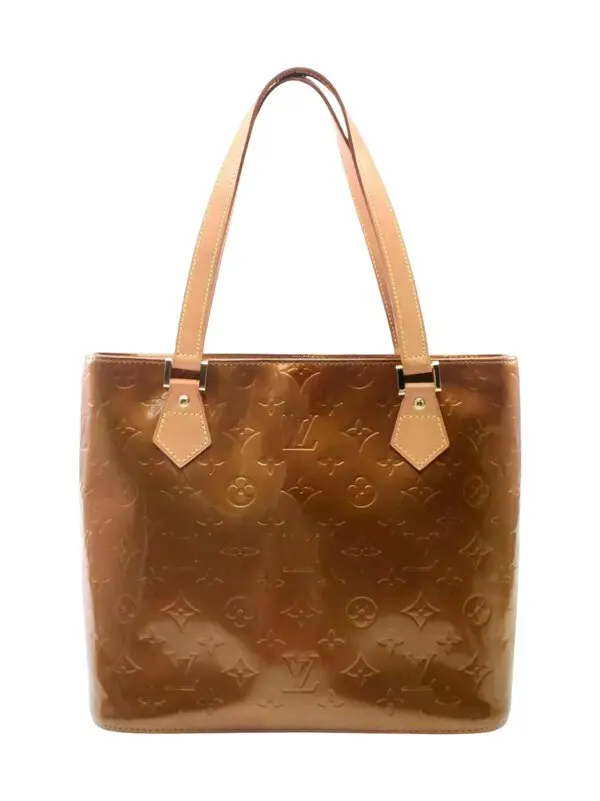 LOUIS VUITTON Monogram Vernis Houston Tote Bag - Brown