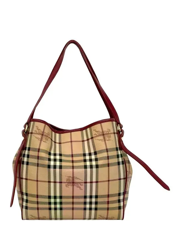 Burberry Haymarket Check Coated Canvas Canterbury Tote Bag - Neutrals