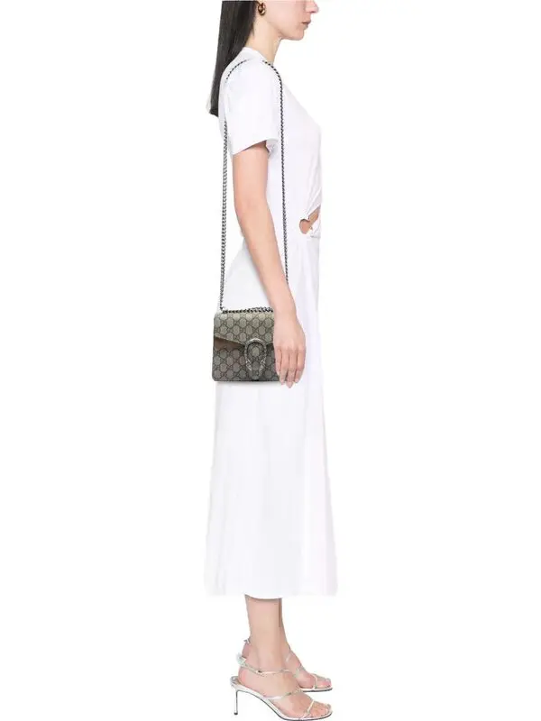 Gucci Gg Supreme Dionysus Crossbody Bag - Neutrals