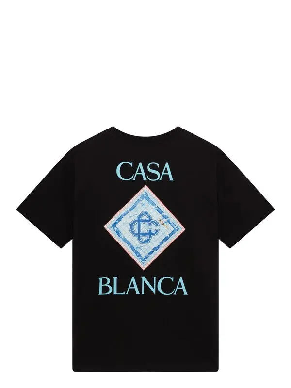 Casablanca Pool Short Sleeve T-shirt - Black