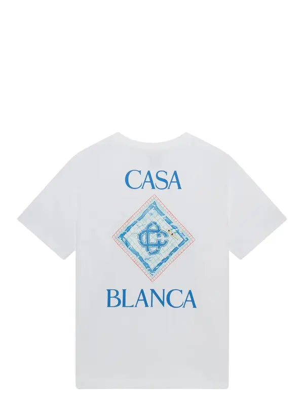 Casablanca Pool Short Sleeve T-shirt - White