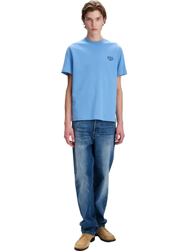 A.p.c. Standard Rue Madame T-shirt Ilq - Light Blue