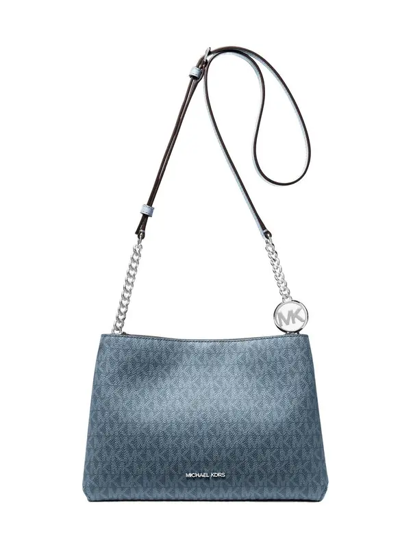 Michael Kors Christina Small Signature Logo Crossbody Bag - Blue
