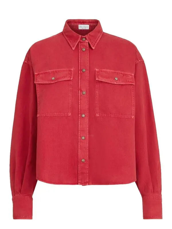 Brunello Cucinelli Cotton And Linen Blend Shirt - Multicolor
