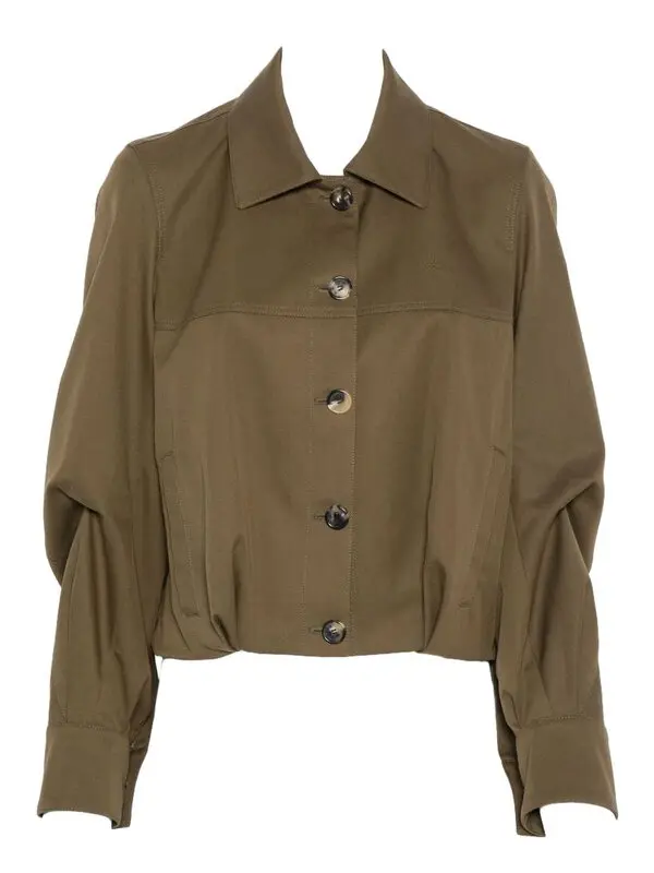 Loewe Cropped Cotton And Silk Blend Jacket - Multicolor