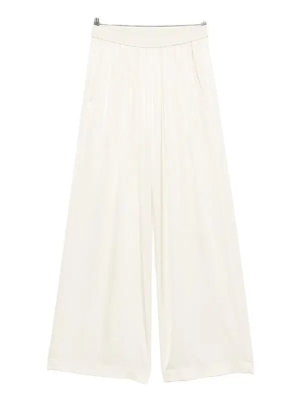 FORTE_FORTE Silk Satin Trousers - Multicolor