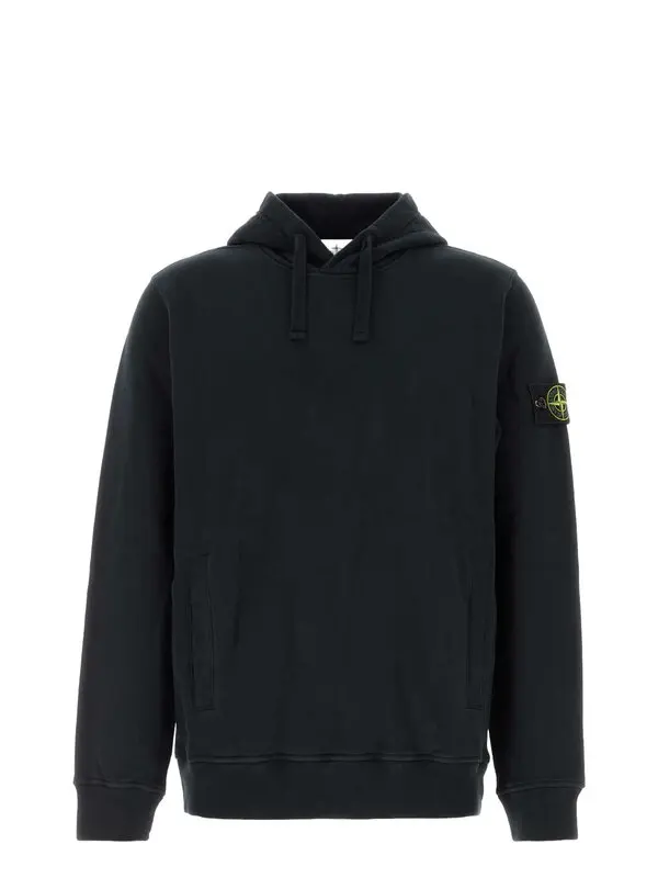 Stone Island Cotton Sweatshirt - Black