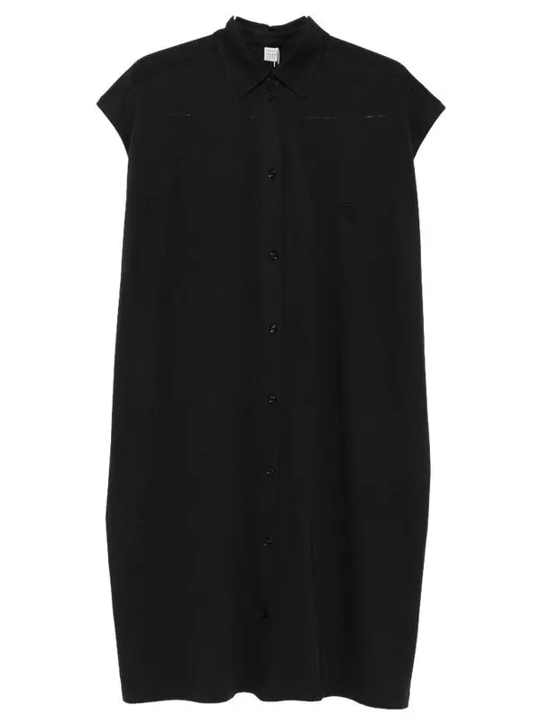 TOTEME Sleeveless Cotton Shirtdress - Multicolor