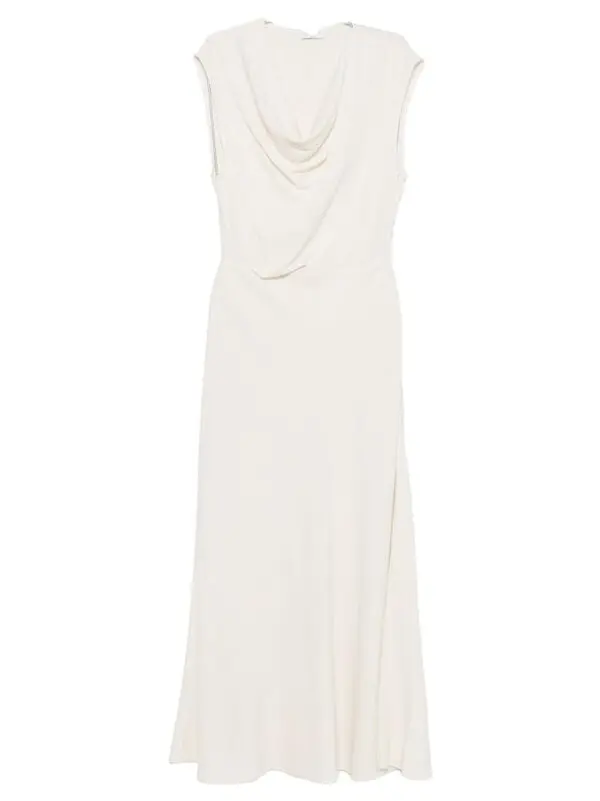 Brunello Cucinelli Silk Blend Midi Dress - Multicolor
