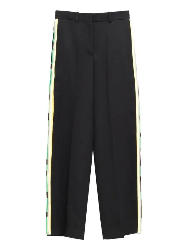 Loewe Wool Trousers With Side Stripe Detail - Multicolor