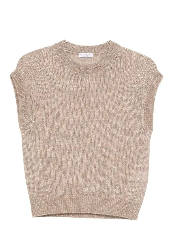 Brunello Cucinelli Sleeveless Wool Sweater - Multicolor
