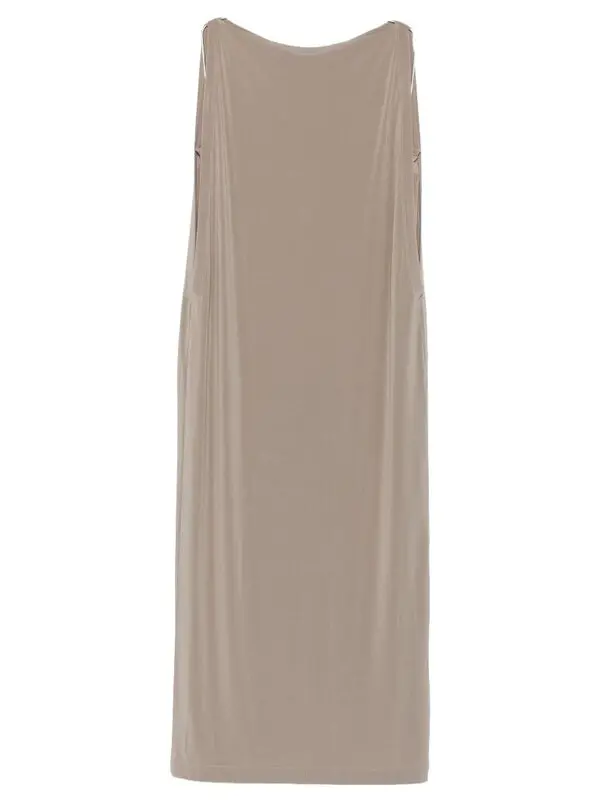 Issey Miyake Sleeveless Bateau Neck Dress - Multicolor