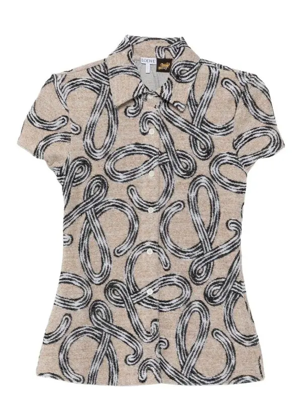 Loewe Cotton Blend Printed Shirt - Multicolor