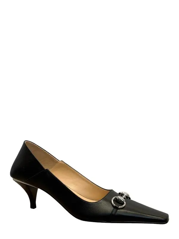 Gucci Vittoria Leather Pumps With Horsebit Detail - Multicolor