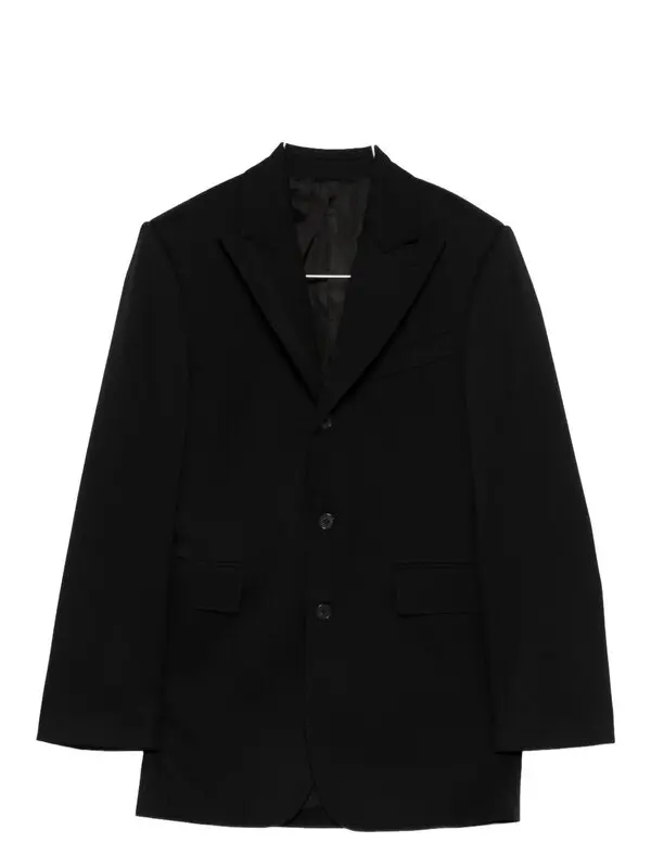 Celine Wool Single-breasted Blazer Jacket - Multicolor