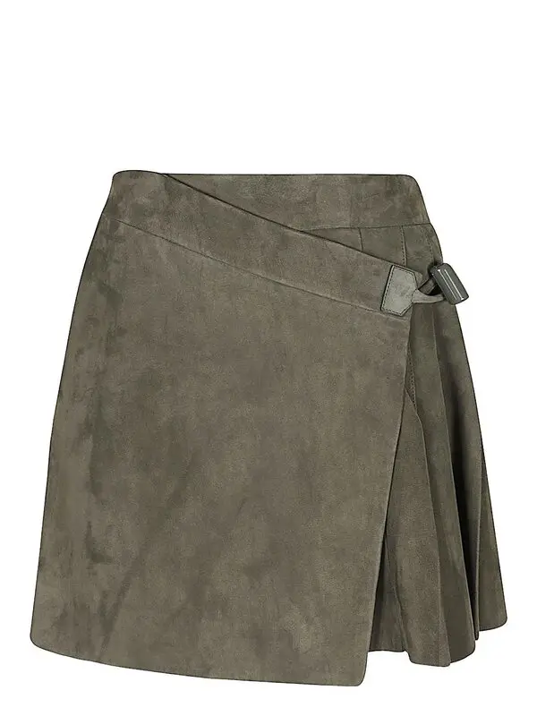 Loewe Suede Mini Skirt - Multicolor