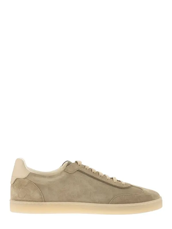 Brunello Cucinelli Lightweight Suede Lace-up Trainers - Multicolor
