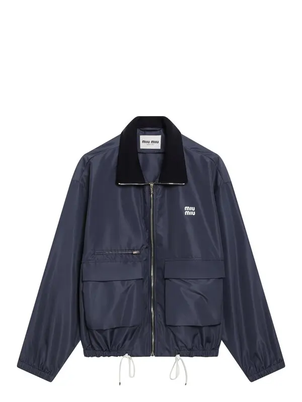 Miu Miu Tela Tec Lightweight Windproof Blouson - Blue