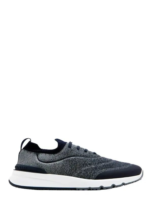 Brunello Cucinelli Knitted Cotton Sneakers - Multicolor