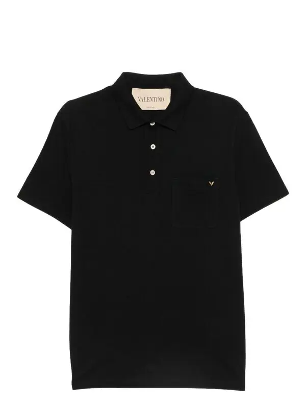 Valentino Garavani Vgold Cotton Polo Shirt - Multicolor