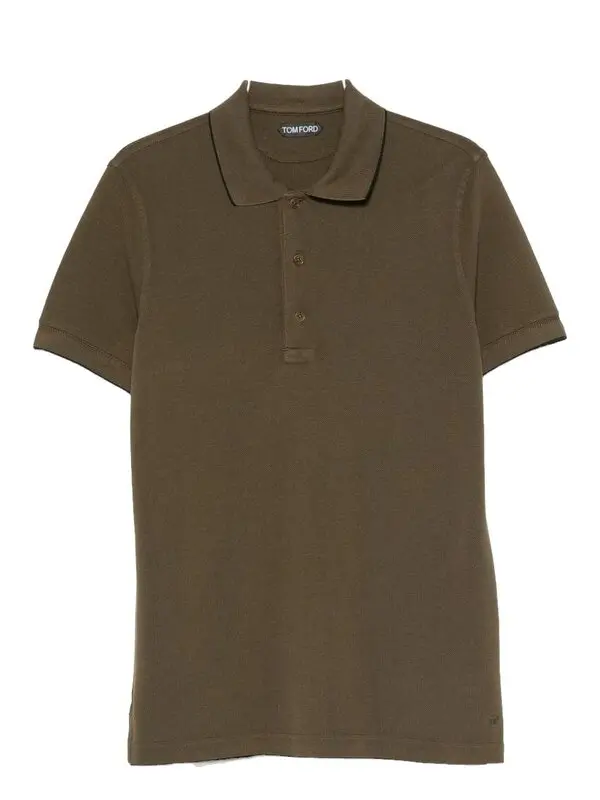 TOM FORD Piquet Cotton Polo Shirt - Multicolor
