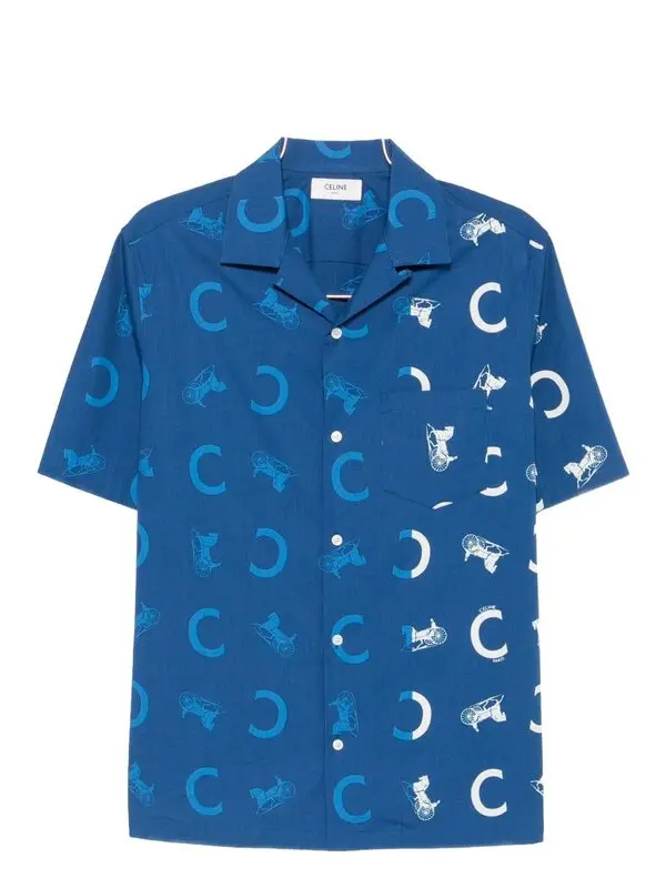 Celine Printed Bowling Shirt - Multicolor