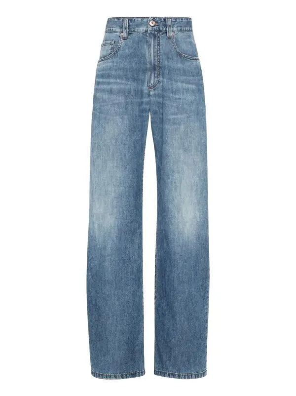 Brunello Cucinelli Denim Cotton Jeans - Multicolor