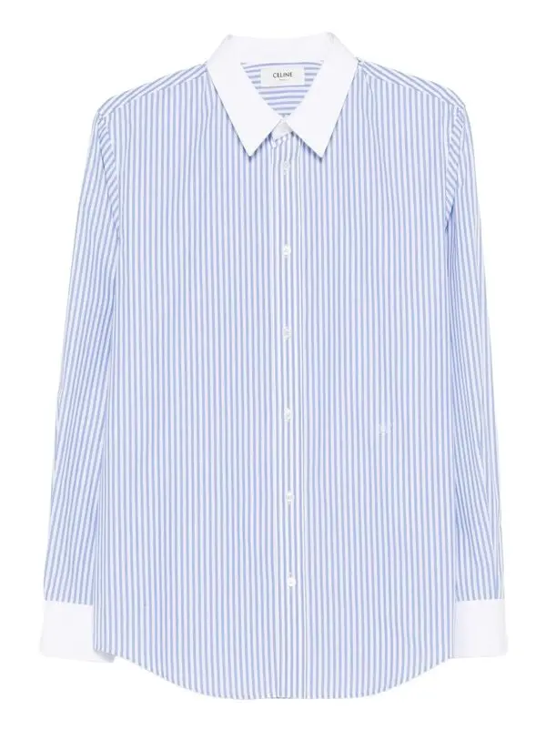Celine Striped Cotton Shirt - Multicolor