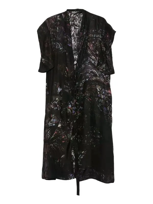 Yohji Yamamoto Belted Coat - Black