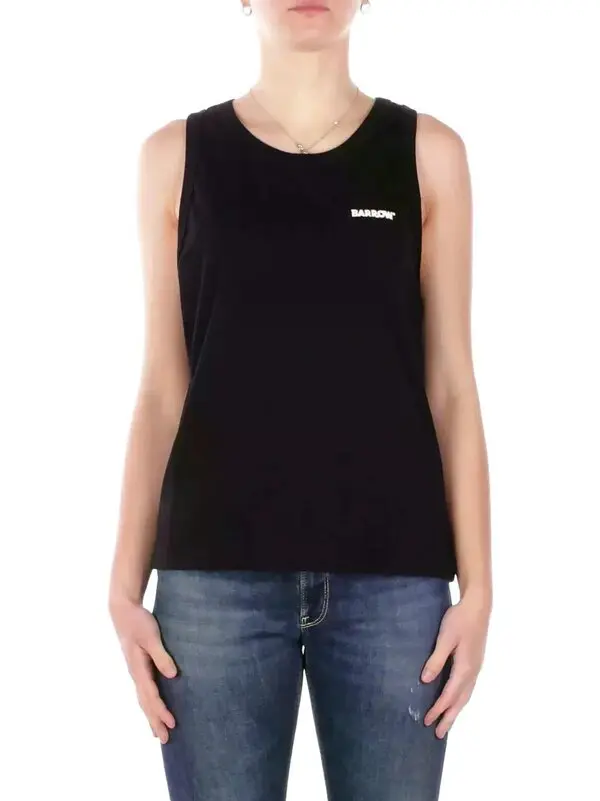 BARROW Logo Print Vest - Black