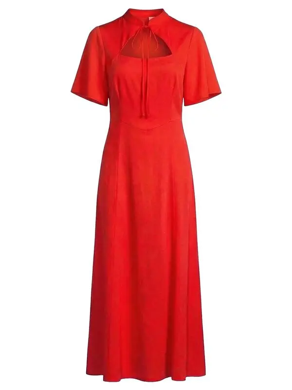 LILY AND LIONEL Primrose Midi Dress - Red