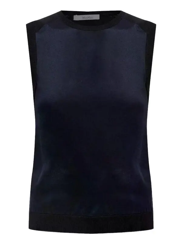 Max Mara Ginseng Ribbed-knit Silk Sweater - Blue