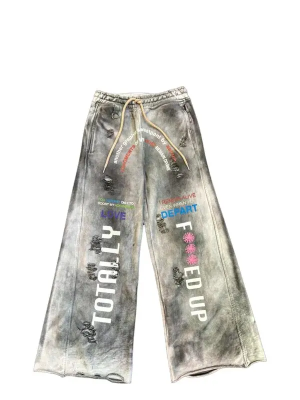 Astrum Graphic-print Track Pants - Grey