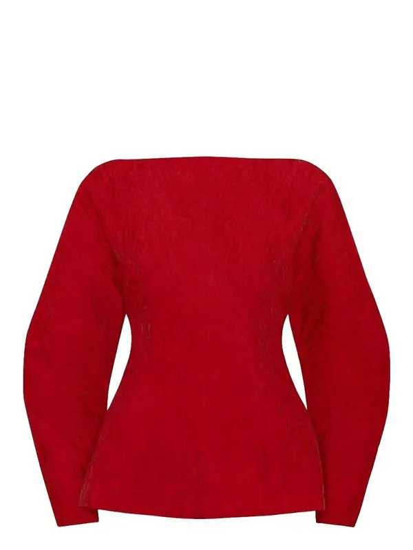 ROKSANDA Eni Textured Finish Top - Red