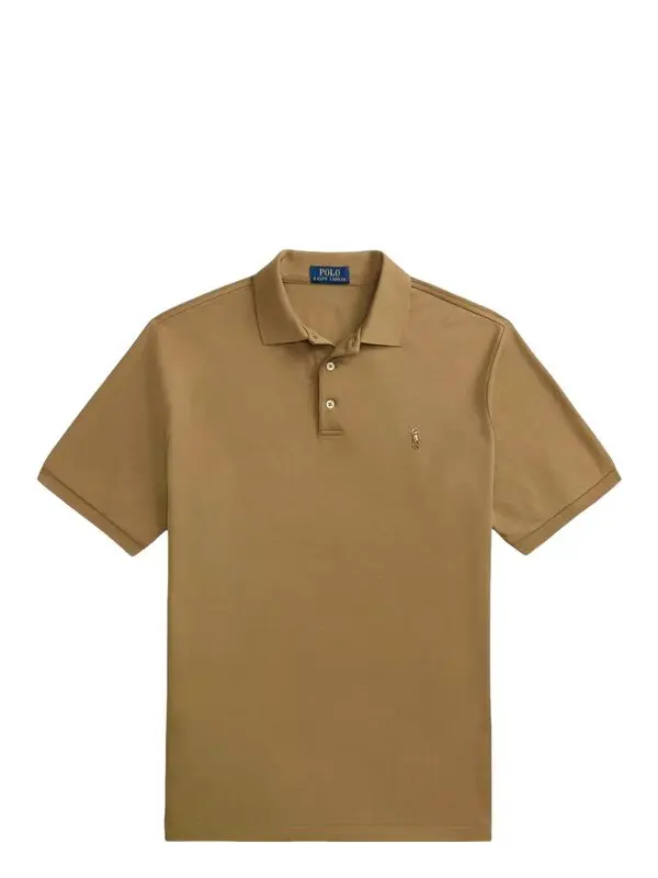 Polo Ralph Lauren Logo-embroidered Short-sleeve Polo Shirt - Neutrals