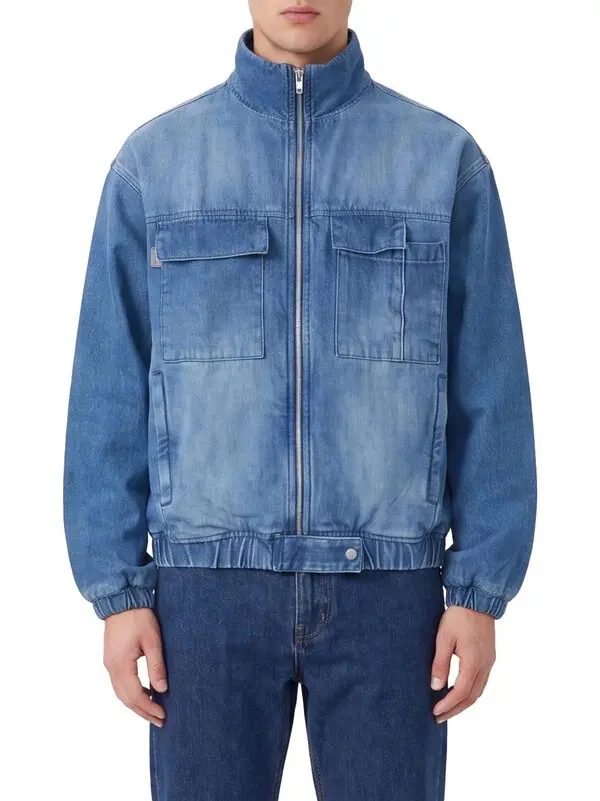 CARRER Barrau Cotton Bomber Jacket - Denim