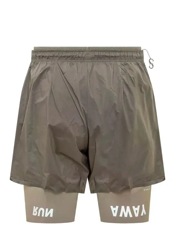 Satisfy Techsilk Layered Shorts - Brown