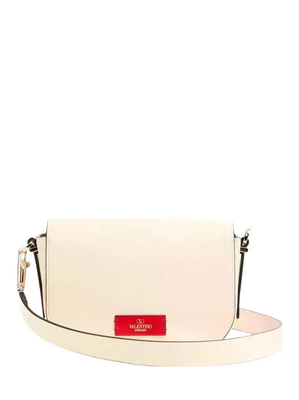 Valentino Garavani Vlogo Walk Small Calfskin Shoulder Bag - Neutrals