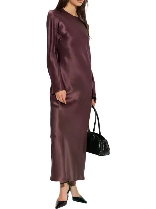 BY MALENE BIRGER Maxi Dress With Petal Appliqués - Brown