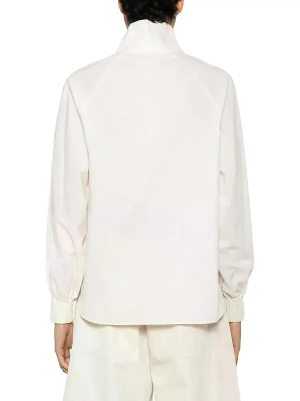 PSOPHIA Raglan Sleeve Cotton Blouse - Neutrals