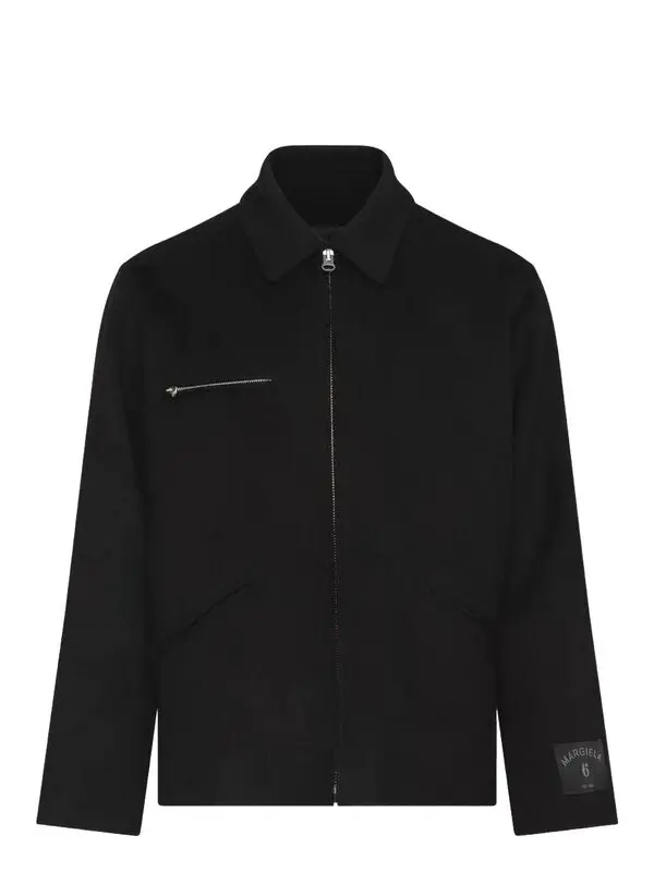 MAISON MARGIELA Double-faced Wool Zip Jacket - Black