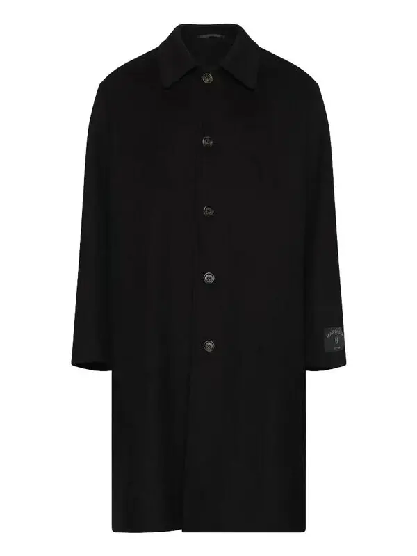 MAISON MARGIELA Double-faced Wool Coat - Black