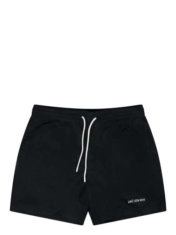Aimé Leon Dore Logo Print Mesh Shorts - Black