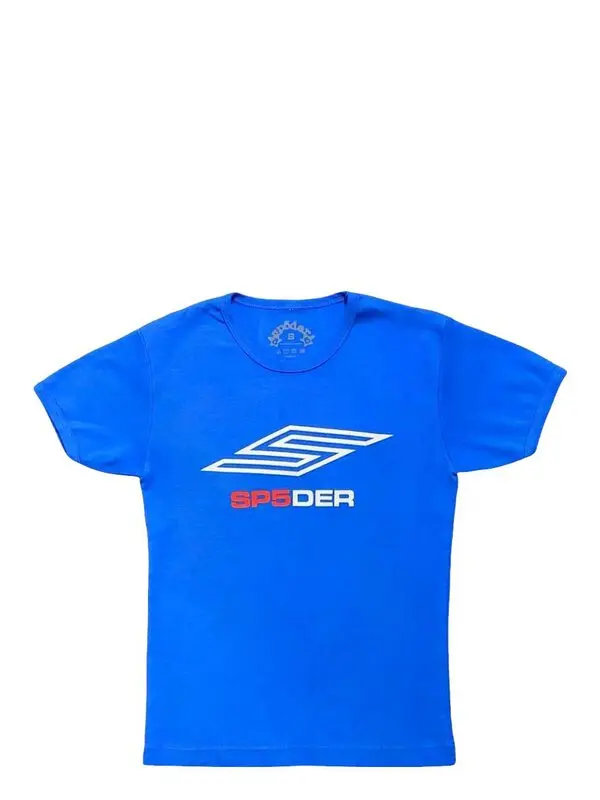 SP5DER Logo Print T-shirt - Blue