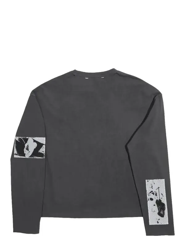 BIRTH OF ROYAL CHILD Graphic-print Long-sleeve Sweatears - Grey