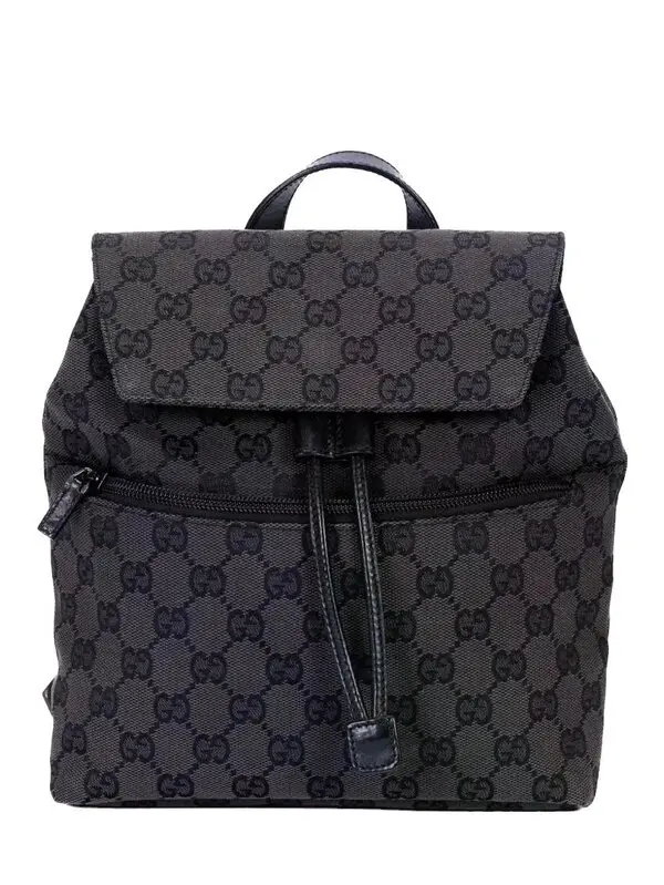 Gucci Gg Canvas Backpack - Grey