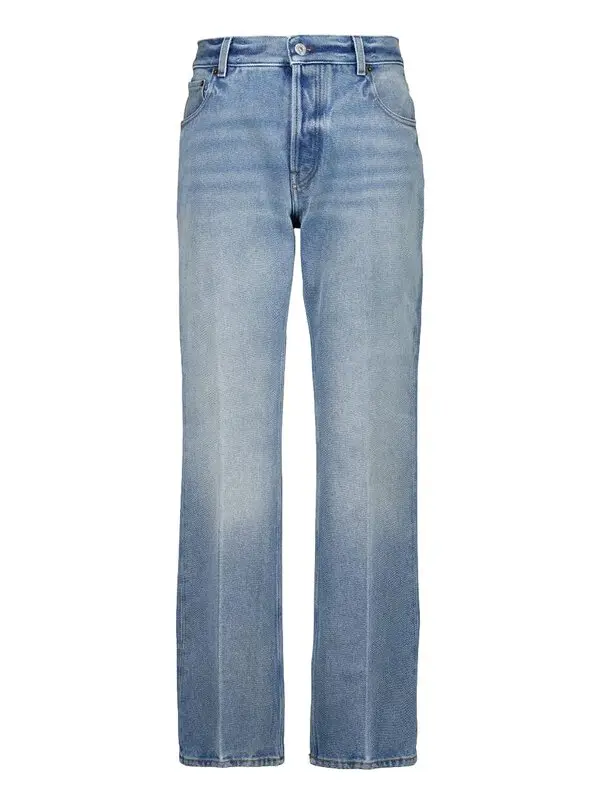 Miu Miu Sapphire Washed Denim Jeans - Blue